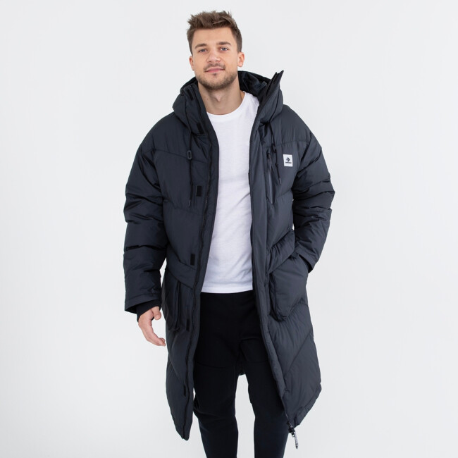 CONVERSE MEN'S LONG HOODED DOWN JACKET | Joped ja parkad | Sportland