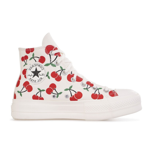 CONVERSE WOMEN'S CHUCK TAYLOR ALL STAR LIFT CHERRIES PLATFORM HIGH TOP ...