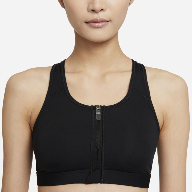 NIKE SWOOSH WOMEN’S MEDIUM-SUPPORT PADDED ZIP-FRONT SPORTS BRA ...