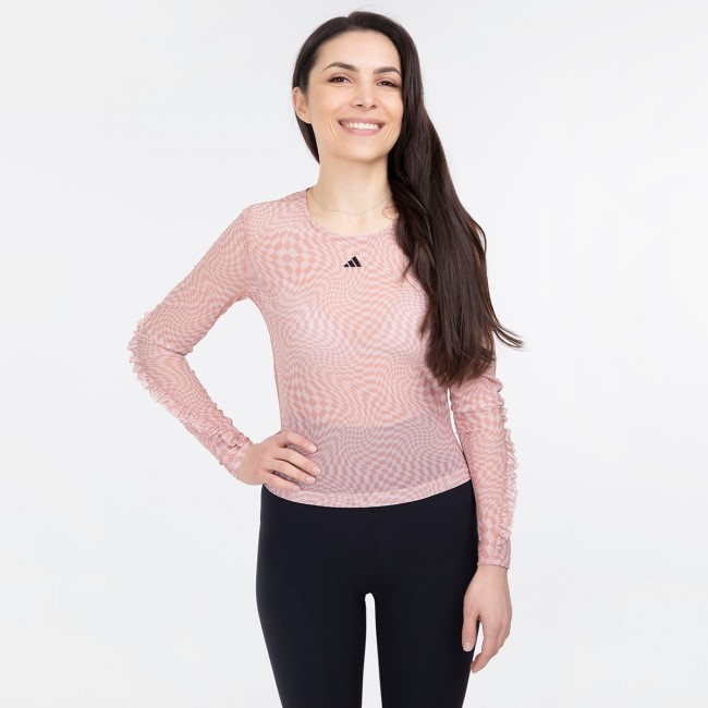 Adidas women's print clash long sleeve yoga long-sleeve top | Särgid ja ...